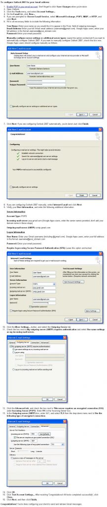 Outlook 2007 GMS Setup | Eko Solution Penang Website Design