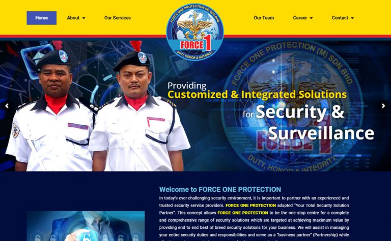 Force One Protection Sdn Bhd | Eko Solution Penang Website Design